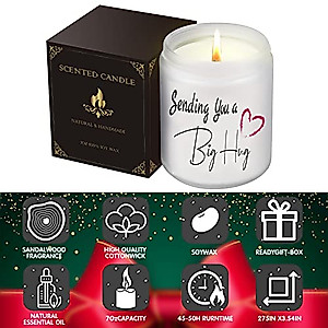 Candle Gifts for Embracing Friendship, Gifts for Men and Women, Soybean Wax Gifts, Smokey Fragrance, Stress Relief, Bedroom Gifts, Warm Copywriting, Halloween and Christmas Gifts, Friendship Gifts