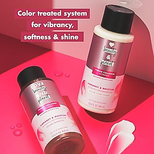 Love Beauty and Planet Vegan Collagen Moisture Shampoo Murumuru Butter & Rose Pack of 4 for Color-Treated Hair Vibrancy, 13.5 oz