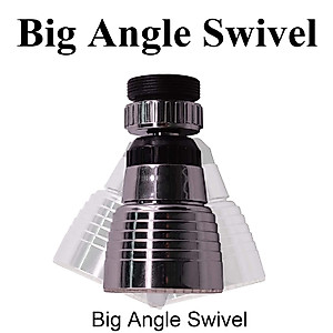 Swivel 3-Color Temperature Sensitive Gradient LED Water Faucet Light Water Stream Color Changing Faucet Sink Faucet for Kitchen and Bathroom