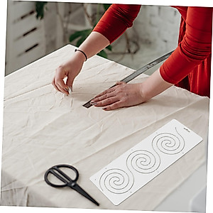 EXCEART Embroidery Template Embroidery Tools Quilting rulers Embroidery Stencils Quilting Tools Sewing Measure Tool Transparent Sewing Template Drawing Template pp Crimping Proofing Ruler