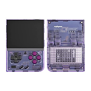 Miyoo Mini Plus Retro Handheld Game Console 3.5-inch IPS Screen with WiFi and 10000+ Games (Purple 128G)