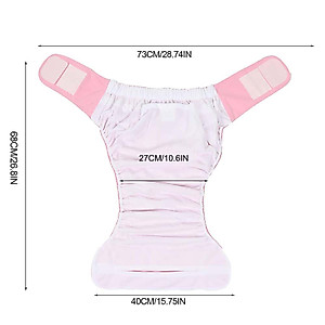 ZJchao Adult Diaper Cover, Washable Reusable Adult Elderly Cloth Diapers Adult Pocket Nappy Cover Diapers for Adults Pocket Nappies Adult Diaper Adult Pocket Nappy Cover()