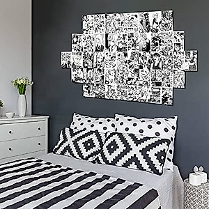 DESERT CAMEL Anime Wall Collage Kit,Anime Stuff Pictures 50Pcs Anime Posters for Room Aesthetic,Anime Room Decor,Anime Manga Panels for Teens Girls Boys Dorm Bedroom Anime Wall Art