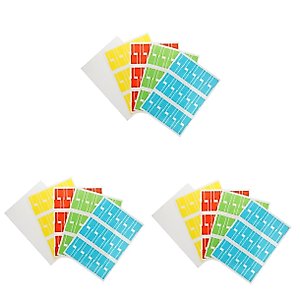 NOLITOY 60 Sheets Network Cable Label Sticker Wire Labels Cord Labels Tags Self- Adhesive Cable Marker Heat Shrink Wire Label Cable Tags Wire Tags Stickers Computer Cable Synthetic Paper