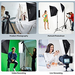 2pcs 135W Light Bulb 5500K CFL Daylight Spiral Softbox Lighting Kit Bulb in E27 Socket for Photography Photo