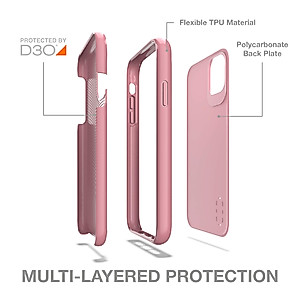 ZAGG Gear4 Battersea Diamond Compatible with iPhone 11 Case, Advanced Impact Protection with Integrated D3O Technology Phone Cover - Rose Pink