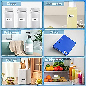 YUEARN Label Makers, D110 Bluetooth Label Maker Printer, White Mini Label Maker Machine, with Tape, Multiple Templates Label Maker, Thermal Label Maker for Storage Shipping Barcode Office Kitchen