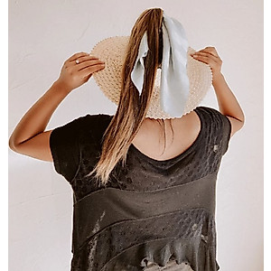 Straw Hat Beach Summer Visor Sun Hat (Brown)