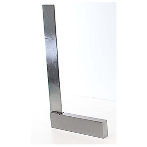 QUIX 6" x 3" Carbon Steel Machinist Try Square | Robust Construction | Precise 90° Angle Measurement | Ergonomic 1.4 cm Polished Handle | Lightweight & Versatile Tool