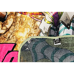 Bioworld JoJo's Bizarre Adventure Anime JoJo and Dio Brando Manga Super Soft Plush Throw Blanket 45" x 60"