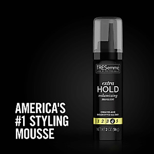 TRESemmé Hair Mousse Extra Hold, White, 2 Oz