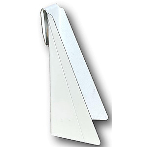 Gutter Wedge (White, 10 Pack) for 6 Inch Gutters With 3/12 Through 5/12 Roof Pitch