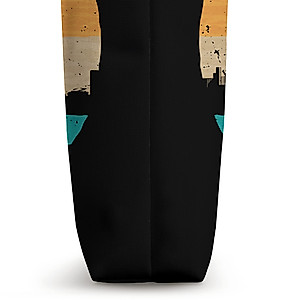 Chicago USA Retro Vintage Sunset Skyline Chicago Tote Bag