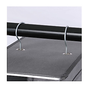 SMDS Purse Storage Organiser 10 Pockets, Large Handbag Organiser, Wardrobe Closet Hanging Storage Organiser (Dark grey)