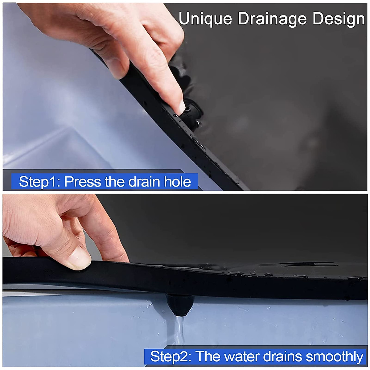 Under Sink Mat, 28" x 22" Under Sink Mats for Kitchen Waterproof, Flexible Silicone Under Kitchen Sink Liner Mat, Multipurpose Under Sink Drip Tray for Kitchen Bathroom Cabinet