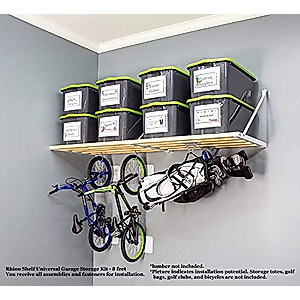 Rhino Shelf Universal Garage Storage Kit - 8 feet