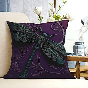 Yioniii Beautiful Gold Flowers and Butterflies，Printed Pillows Case Soft Throw Pillow Printing Couch Pillowcase Square 16 x 16in,Black and Gold