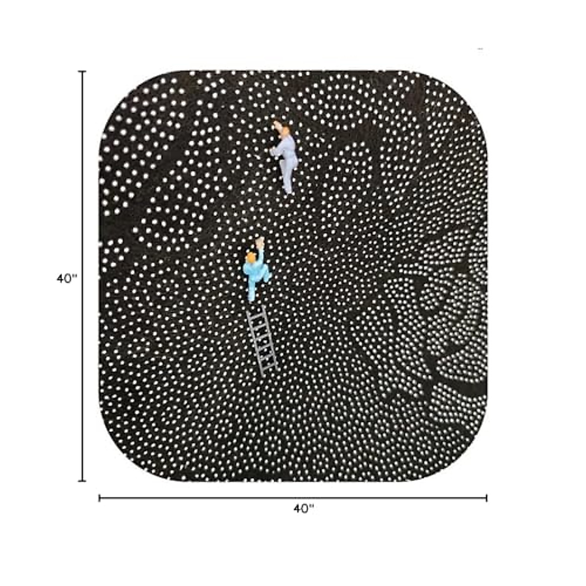 Flower Rug for Bedroom Kitchen Bathroom Entrance Kid's Room Non Slip Rug Bath Mat Flower Area Rug Small Flower Shaped Rugs White Flower Shaped Rug (Yellow, 2.6ftx2.6ft)