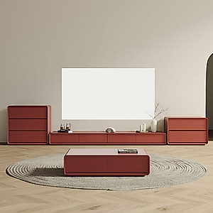 FEELIN TV Console Entertainment Center Creative Paint TV Cabinet Nordic Simple Locker Living Room Simple Modern Floor-to-Ceiling TV Video Cabinet TV Stands for Living Room (Color : 160cm)