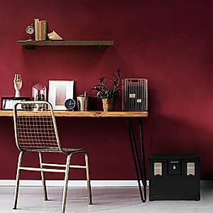 Honeywell Safes & Door Locks - Fireproof & Waterproof Filing Safe Box Chest for Home - Fits Letter, A4 Files - Strong ABS Plastic - Document Safety Box with Key Lock System - 0.60 Cubic Feet - 1106