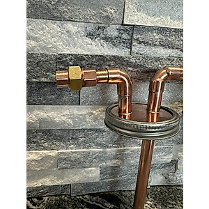 CoProof 1/2 Gallon Mason Jar Thumper Kit Double Distill A23