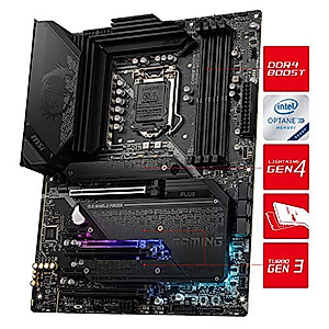 MSI MPG Z590 Gaming Plus Gaming Motherboard (ATX, 11th/10th Gen Intel Core, LGA 1200 Socket, DDR4, PCIe 4, CFX, M.2 Slots, USB 3.2 Gen 2, DP/HDMI, Mystic Light RGB)
