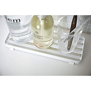 Yamazaki Home Tower bathroom trays, One Size, White