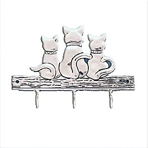 Basic Spirit Cat Tripple Hook - Shells - Home Decorative Gift, Coat, Scarf, Bags and Bath Towel Hangers