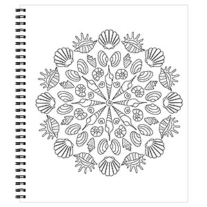 Large Print Easy Color & Frame - Under the Sea (Stress Free Coloring Book)