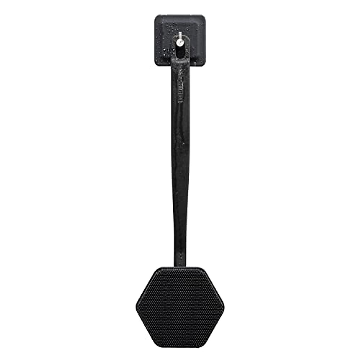 Tooletries - Back Scrubber & Hook - Silicone Long Handle Bath Shower Back Brush, Back Scrubber Body Exfoliator + Removable & Reusable Hook - Charcoal