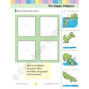 Learning Line: Beginning Sequencing, Prek - Kindergarten Workbook