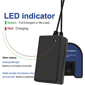 Exmate Multivolt 1.2V-18V Charger for Black and Decker 9.6V 12V 14.4V 18V Ni-MH Ni-Cd Slide-in Style Battery HPB12 HPB18 HPB14 HPB18-OPE FSB18 FSB14 FS12B HPB96 FSB96 (Not for Li-ion Battery)