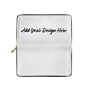 FOR U DESIGNS Fashion Women Pu Leather Purse Simple Polka Dot Black Zipper Wallet Passport Holder