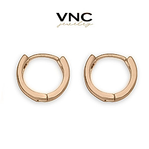 VNC Jewelry | 18K Gold Hoop Earrings for Women | Gold Plated Hypoallergenic Lightweight Earrings | Jewelry for Women | Perfect for Any Occasion with a Long-Lasting Finish
