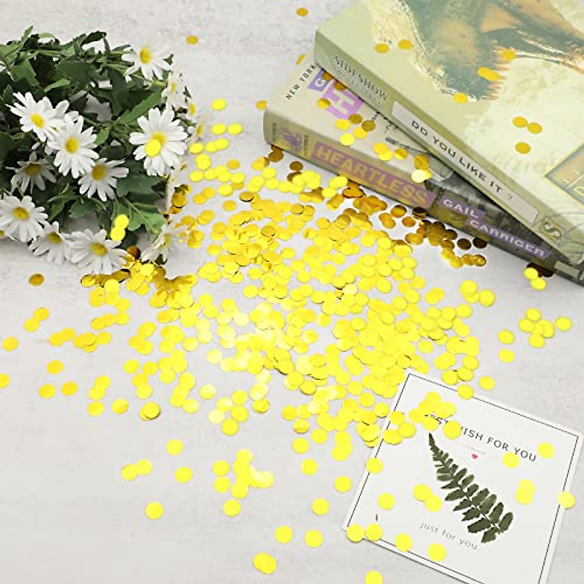 Gold Confetti 10mm Paper Confetti Party or Wedding Decoration Pack of 3000 Pieces
