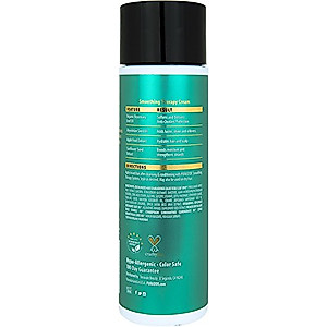 PURA D'OR Smoothing Therapy Leave-In Styling Cream (8oz) for Anti-Frizz Straightens & Smoothes Dull, Dry, Brittle Hair, Infused with Natural & Organic Ingredients, for Men and Women