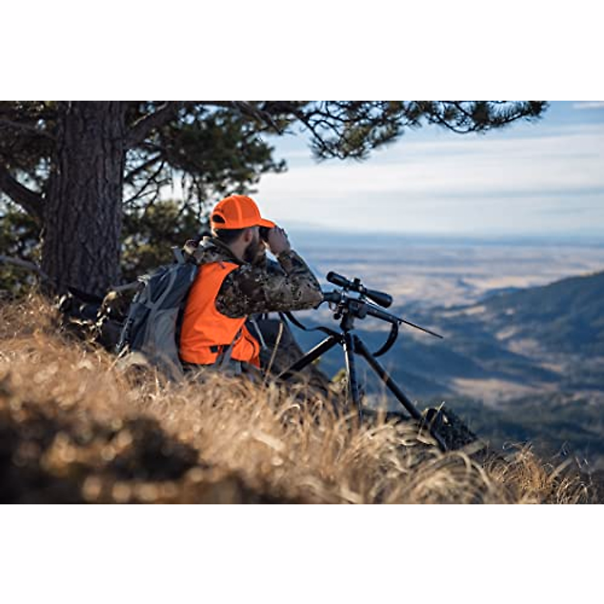 BOG DeathGrip Infinite Carbon Fiber Tripod with Heavy Duty Construction, 360 Degree Ball Head, Quick-Release Arca-Swiss Mount System, and Optics Plate for Hunting, Shooting, Glassing, and Outdoors