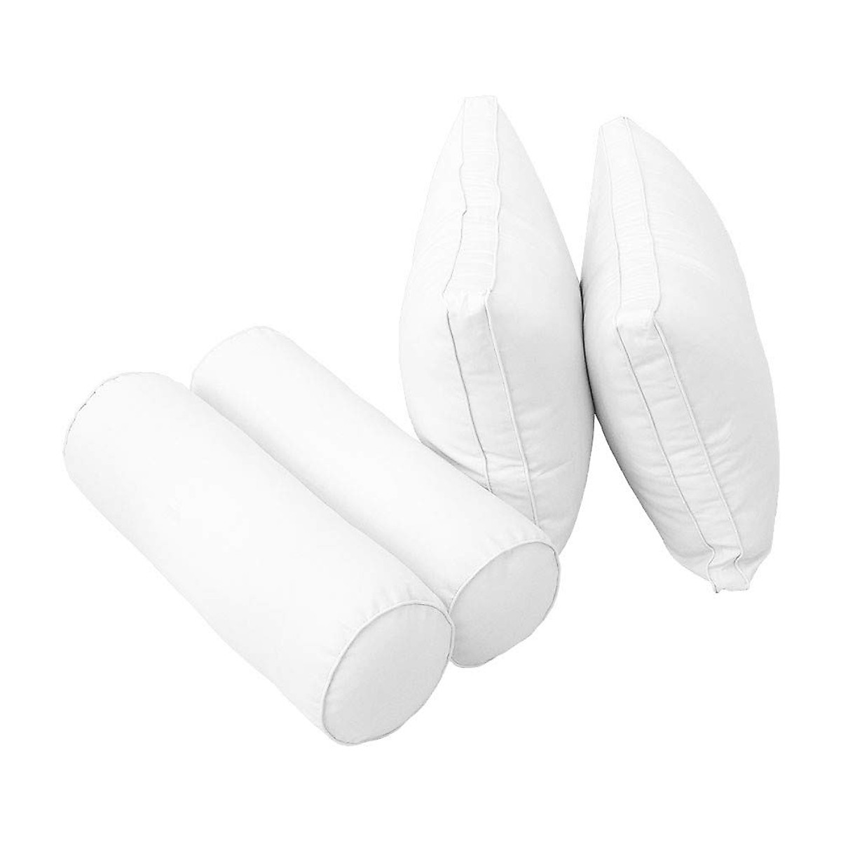 Prolinemax |Cover ONLY| Outdoor Style 2 Crib Piped Trim Daybed Mattress Bolster Pillow Fitted Sheet AD106