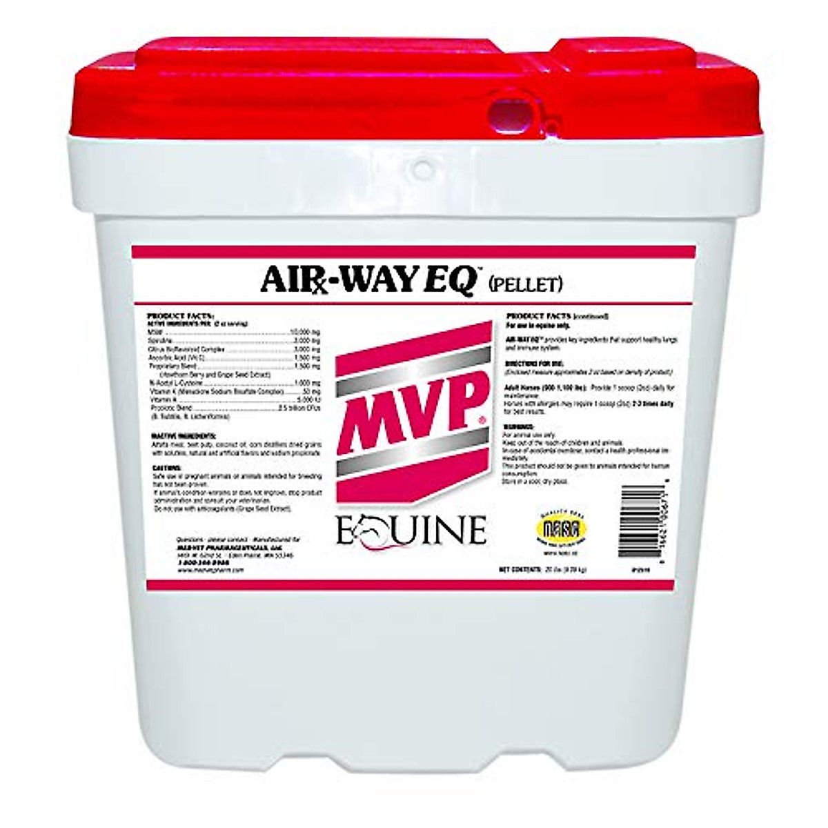 Med-Vet Pharmaceuticals Air-Way EQ (20lb) Supports Healthy Lung Funtion and Seasonal Allergy Support in Horses