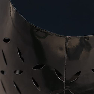 Christopher Knight Home Lilac Dione Outdoor 12" Iron Side Table, Black