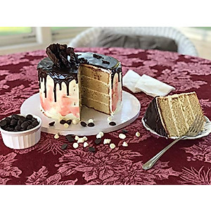 12 Inch Cake Board Drums Round, 6-Pack, White, Sturdy 1/2" Thick for Heavy Or Multi-Tiered Cakes