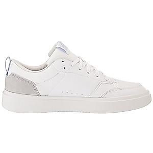 adidas Women's Park St Sneaker, White/White/Blue Dawn, 8.5