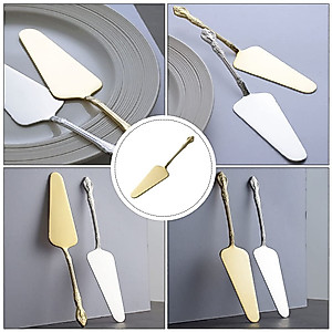 Hemoton Cake Shovel Baking Peel Engraved Cake Pie Server Spatula Turner Pie Lifter Tart Dessert Slicer Pie Server Utensil Cake Cutting Spatula Portable Cake Maker Stainless Steel