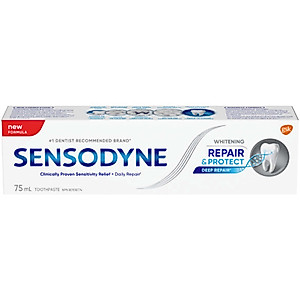 Sensodyne with Novamin, Whitening, Repair & Protect 75mL (Canadian)