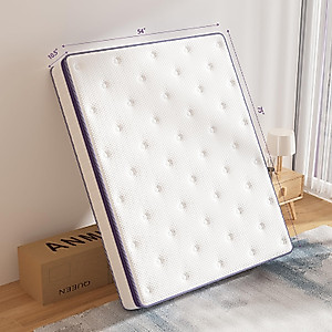 ANMIZ Queen Mattress in a Box,10 inch Hybird Mattresses Queen Size,Gel Memory Foam Queen Mattress, Medium Firm Queen Size Bed Matress for Breathable Cool Sleep & Pressure Relief,Queen Mattress 10inch