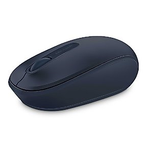 Microsoft Wireless Mobile Mouse 1850- Wool Blue - Comfortable Right/Left Hand Use, Wireless Mouse with Nano transceiver, for PC/Laptop/Desktop, works with Mac/Windows 8/10/11 Computers