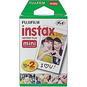Fujifilm Instax Mini Link Instant Smartphone Printer (ASH) with Instax Film Pack (2 Items)