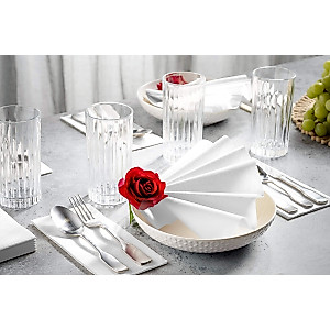 Servietto Disposable Linen-Feel Guest Towels [Pack of 200, 12" x 17"] - Cloth-Like Hand Bathroom Napkins - Made In USA, Soft and Absorbent Paper Napkin for Kitchen, Bathroom, Party, Wedding, Or Event