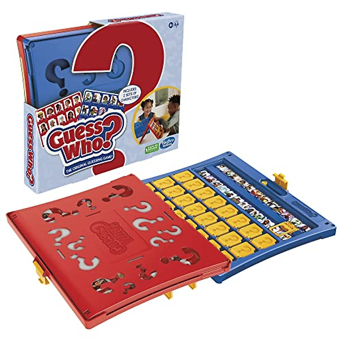 Hasbro Gaming Guess Who? Original,Easy to Load Frame,Double-Sided Character Sheet,2 Player Board Games for Kids,Guessing Games for Families,Ages 6 and Up