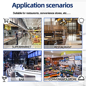 CHUMART 72 Cu. Ft Commercial Refrigerator, 81" Beverage Refrigerator with 3 Glass Door Commercial Merchandiser Refrigerator with LED Light, Display Drink Fridge for Shop, Bar